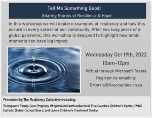 'Tell Me Something Good' Virtual Event to Share Stories of Resiliency ...