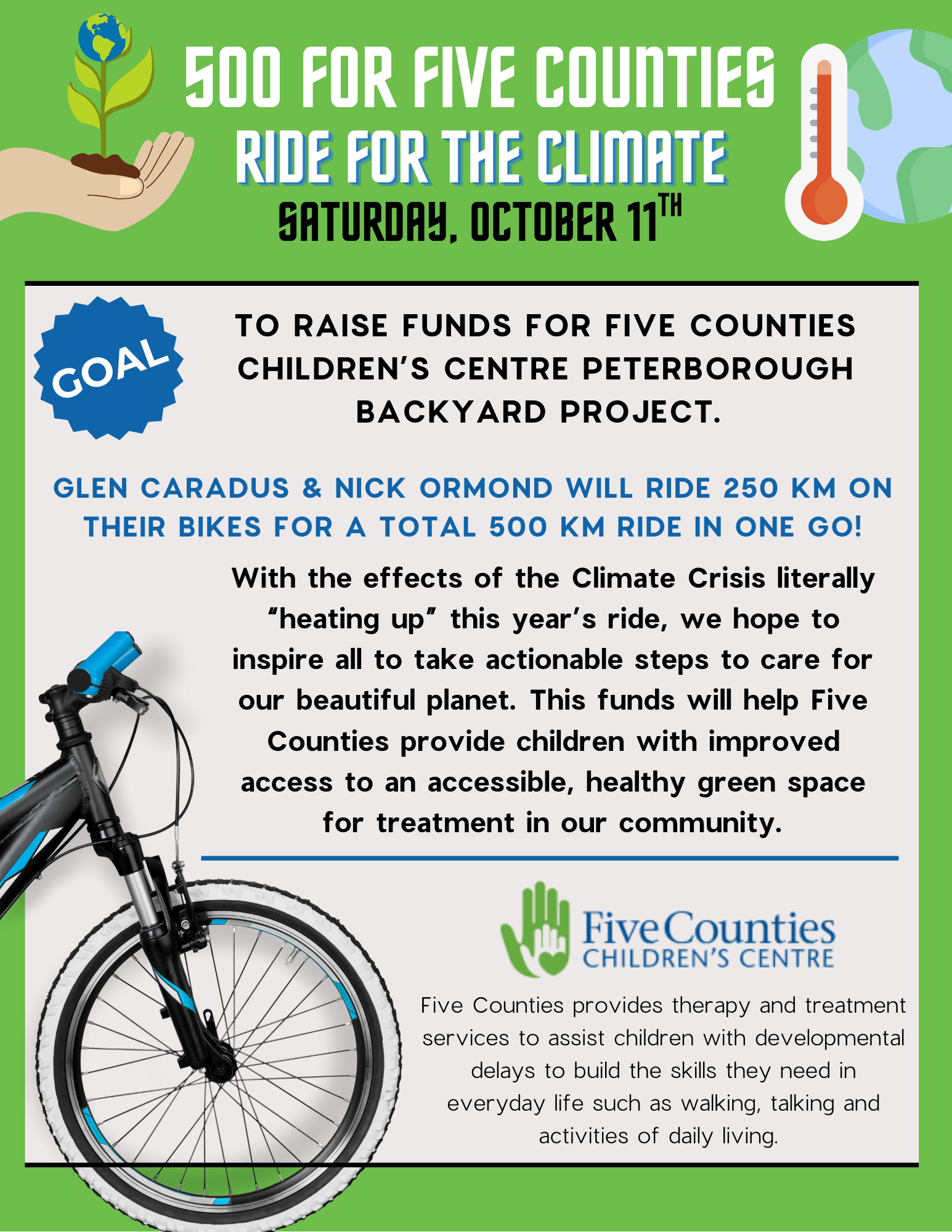 500 for Five Counties - Ride for the Climate - Five Counties Children's ...
